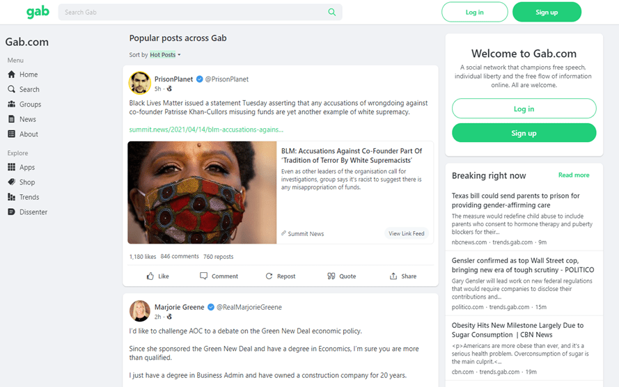 Gab: What You Should Know About This Alt-Social Site | Liferaft